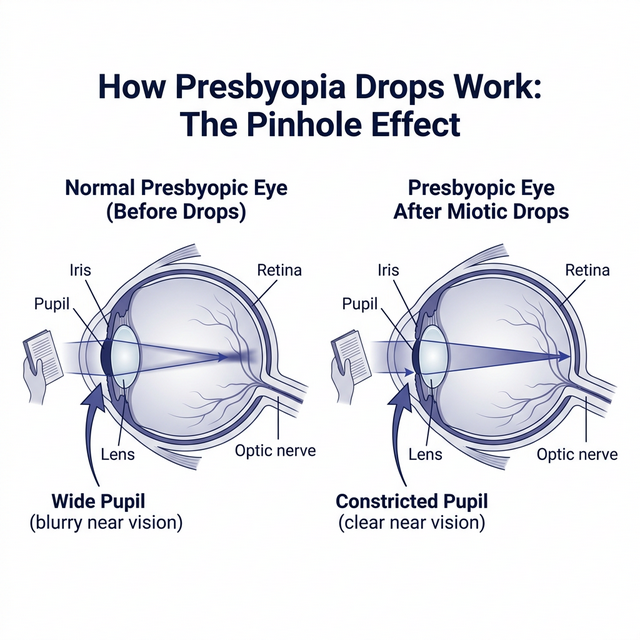 Every FDA-Approved Presbyopia Eye Drop Explained (2026 Guide) | Visionary